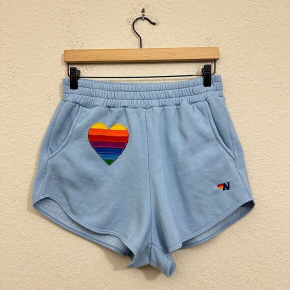 Aviator Nation | Shorts | Aviator Nation Rainbow Heart Stitch Lounger ...